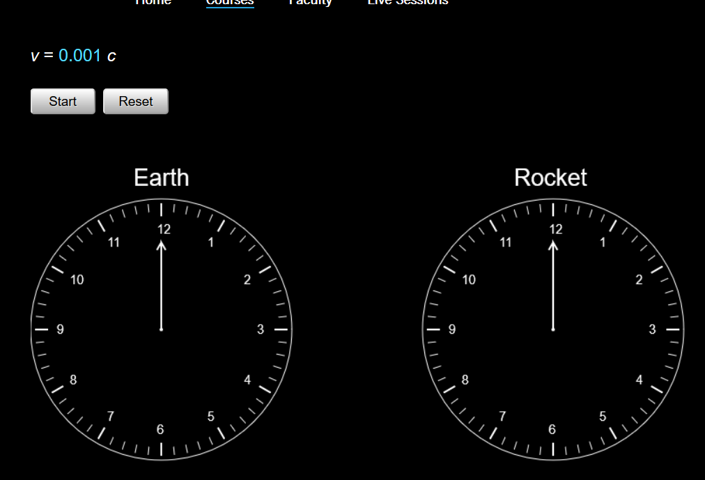 10.3 Time on Earth Clock Versus Time on Rocket Clock - World Science U